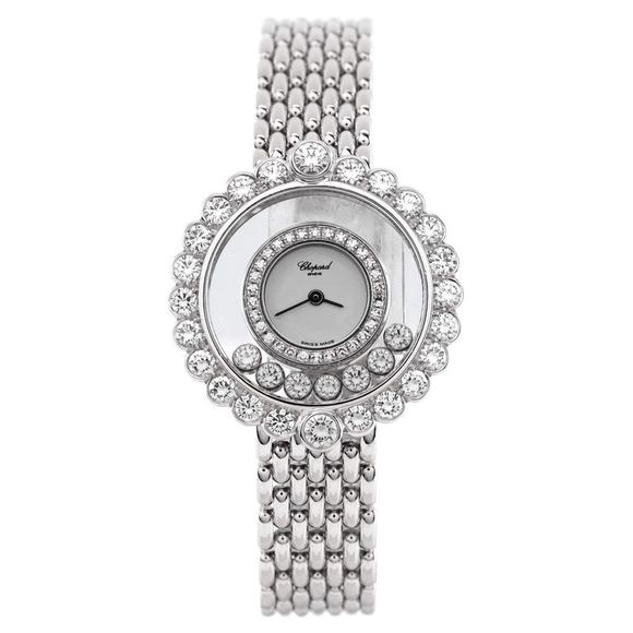 Chopard | Jewelry | Chopard Happy Diamonds Quartz Watch White Gold With ...